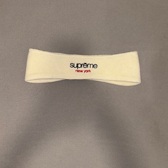 Supreme | Accessories | Vintage Supreme Creme Headband | Poshmark